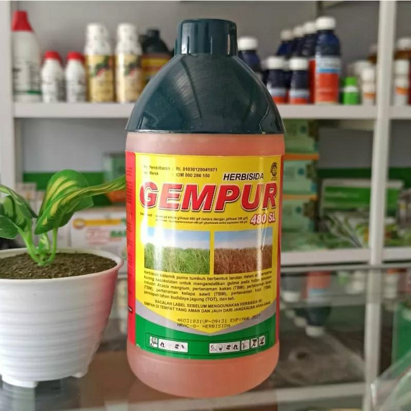 Jual GEMPUR 480 SL, Herbisida sistemik, 1 L, Glifosat, OBAT RUMPUT ...