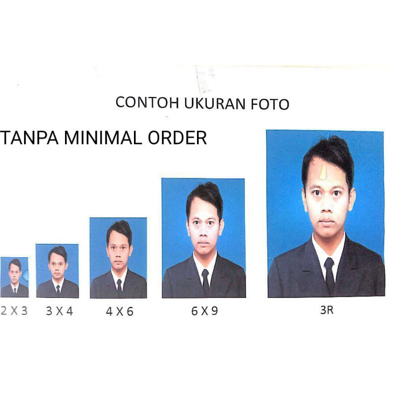 Jual CETAK POTO 2X3 3X4 4X6 6X9 3R | Shopee Indonesia