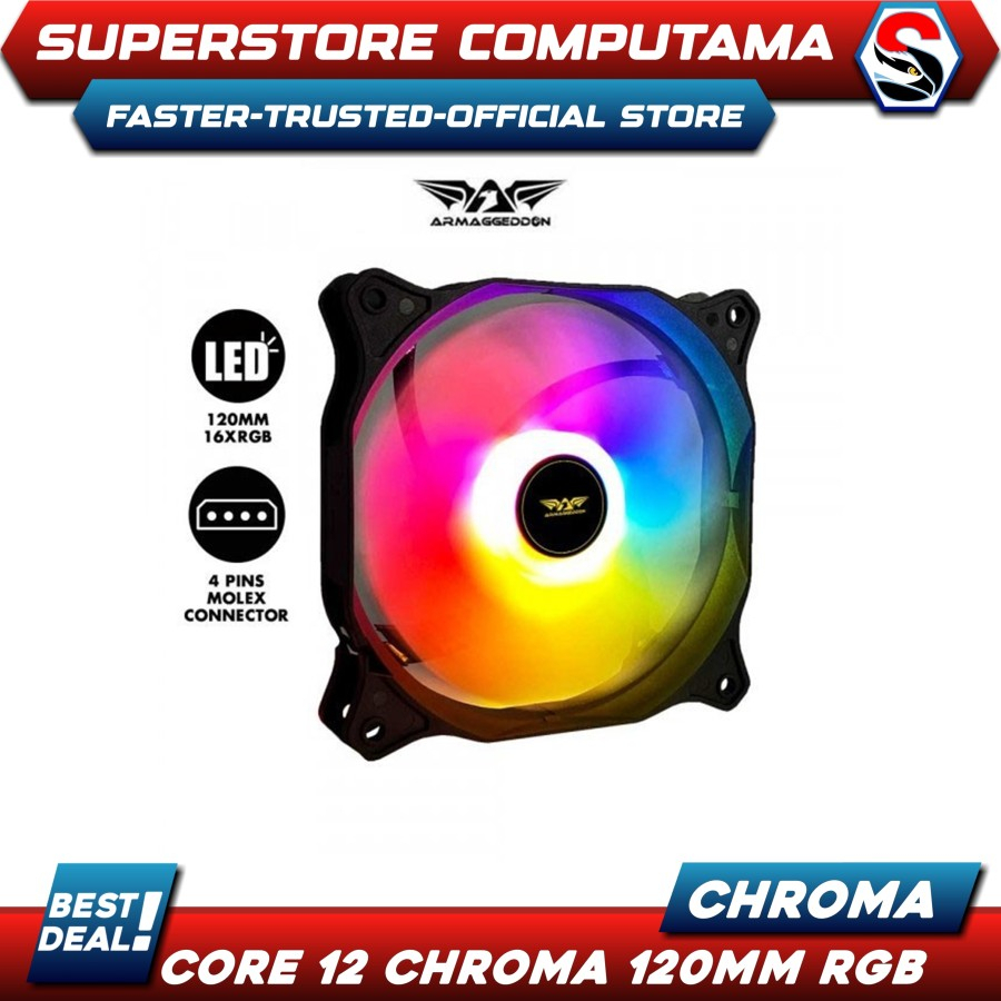 Jual Fan Casing Armaggeddon CORE 12 CHROMA 120mm | Shopee Indonesia