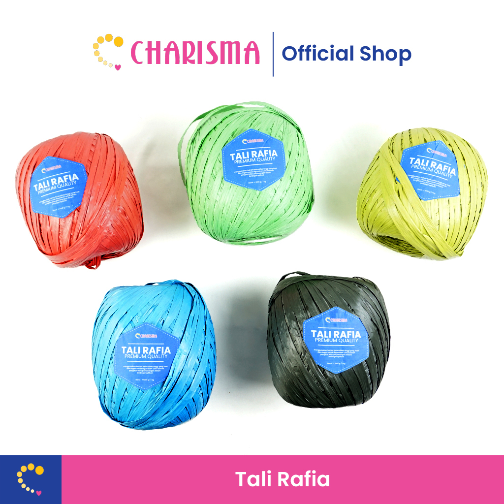 Jual Charisma Tali Rafia Warna - Tali Rafia Charisma Hitam Tebal Kuat ...