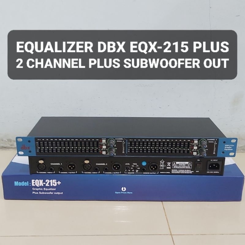 Jual DBX Equalizer EQX-215+ Subwoofer Out Ekualiser EQX 215 Plus Sub | Shopee Indonesia