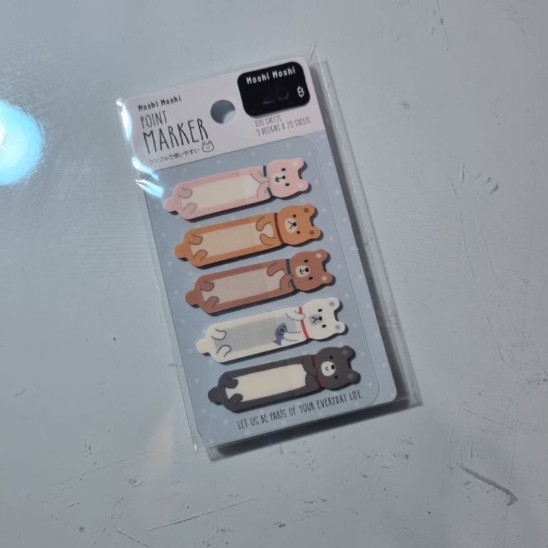 Jual moshi moshi cat post it index ㅡ cute stationery thailand bangkok ...