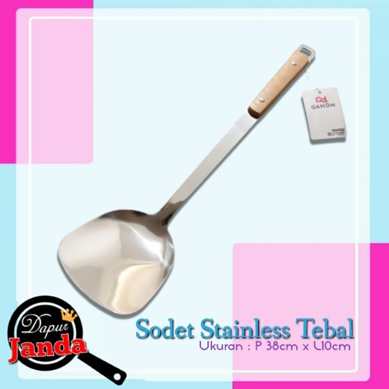 Jual Spatula Stainless Tebal / Sodet Sutil Masak Stainless Besar ...