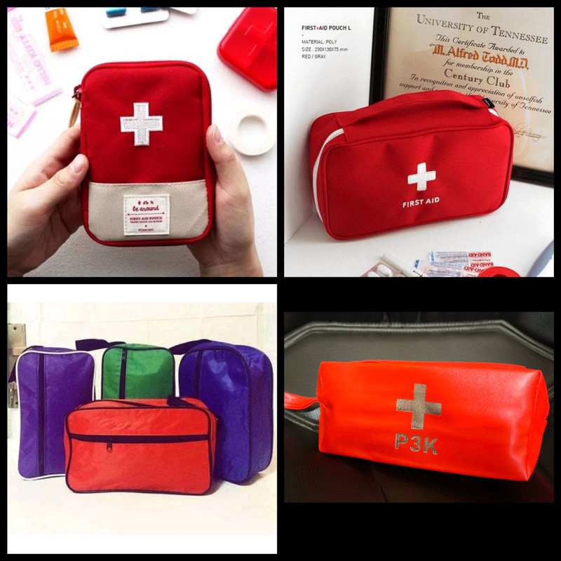Jual Tas Obat P3K mini bag dan besar Merah | Shopee Indonesia