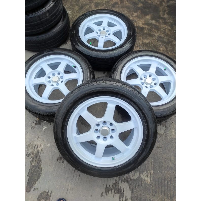 Jual Velg Ban R16 TE37 Harga sudah termasuk ongkos kirim | Shopee Indonesia