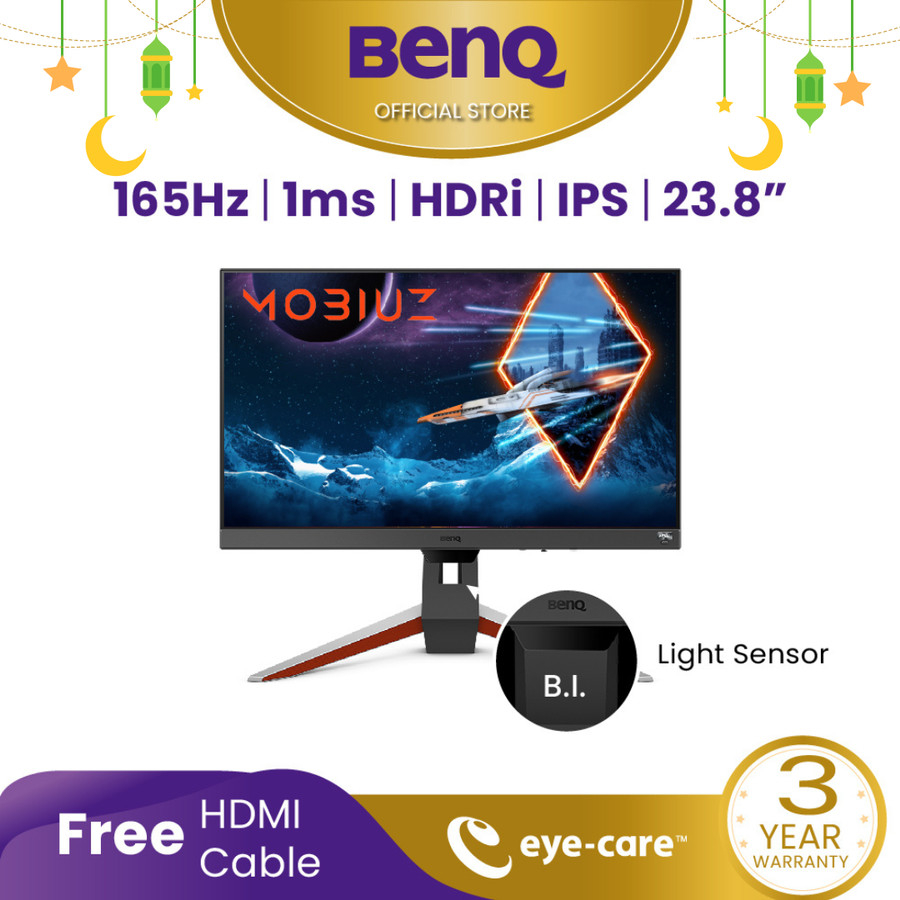 Jual BenQ MOBIUZ EX240 24” Monitor Gaming 165Hz FHD HDRi IPS | Shopee ...