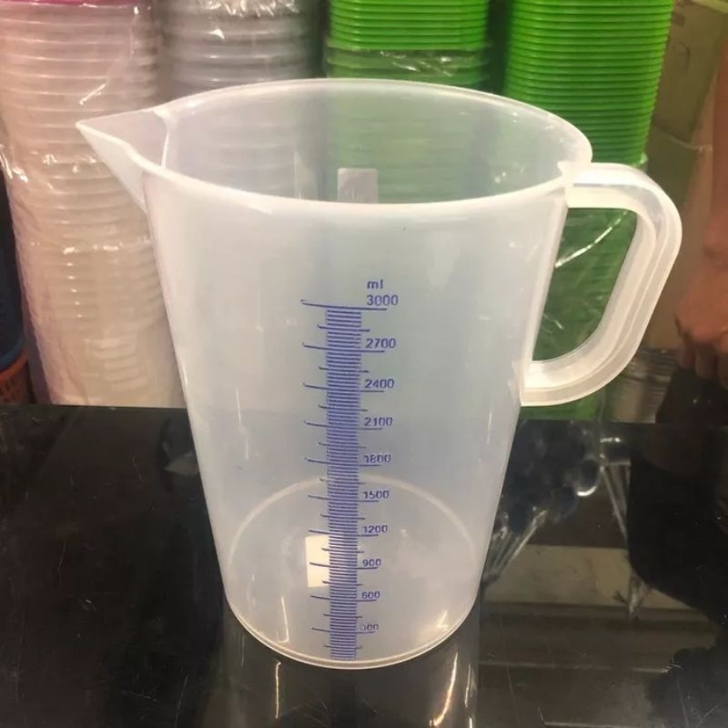 Jual Gelas Ukur Takar Plastik 3000ml Greenleaf Measuring Cup 3 Liter ...