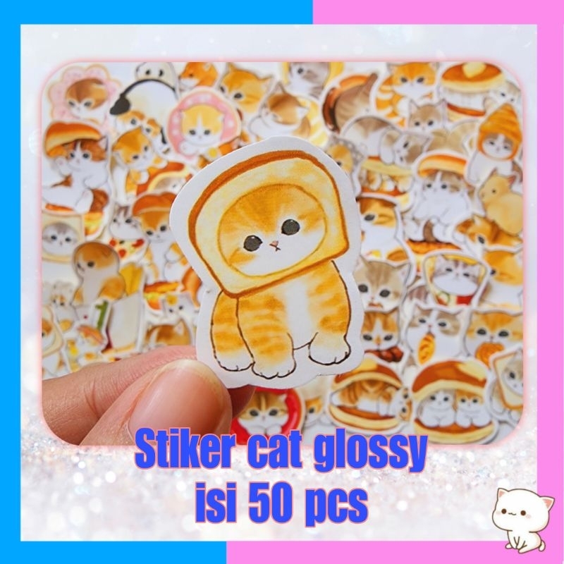 Jual stiker Cat / kucing isi 50pcs Glossy | Shopee Indonesia