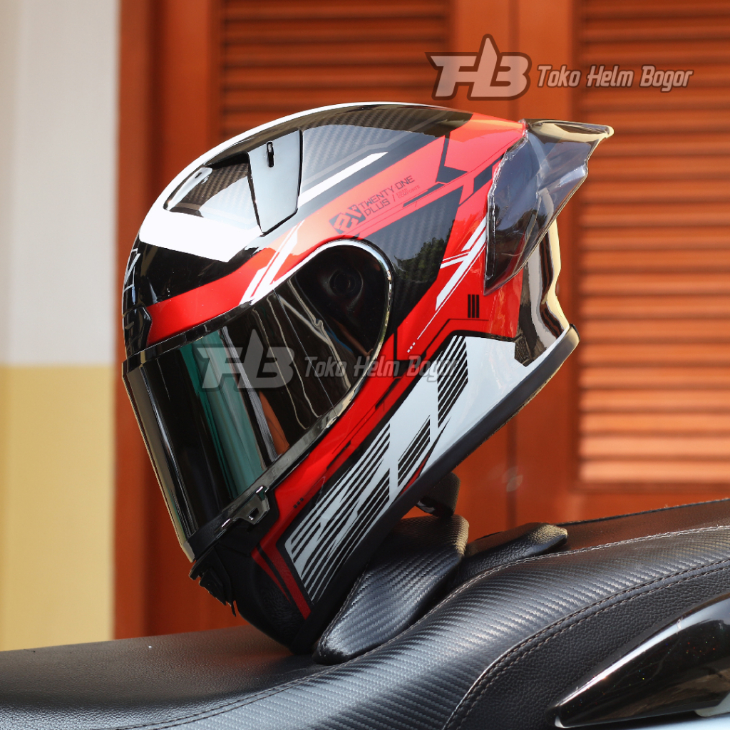 Jual RSV FFC21 POISON RED visor SILVER spoiler 3D SMOKE V2 | Shopee ...