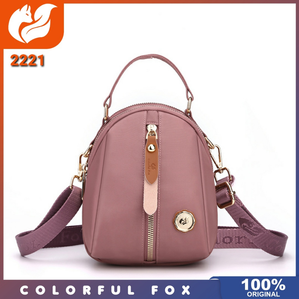 Jual Colorful fox ori - Tas selempang wanita colorful fox 2221 nilon ...