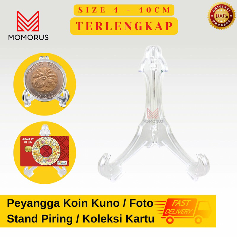 Jual Kaki Frame Segitiga Stand Holder Piring Hias Koin Kuno Dudukan ...