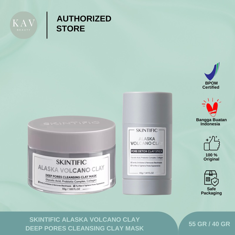 Jual Skintific Alaska Volcano Clay Mask Deep Pores Cleansing Mud Mask ...