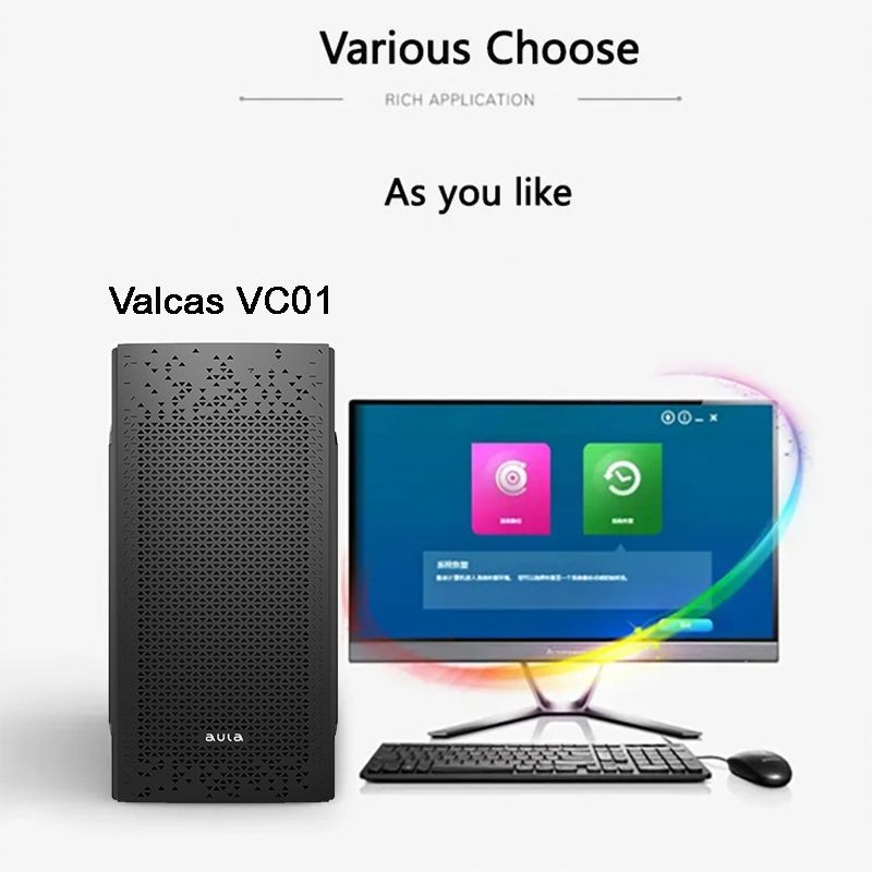 Jual Casing Komputer Aula Valcas Series VC01 Include PSU 500Watt Free ...