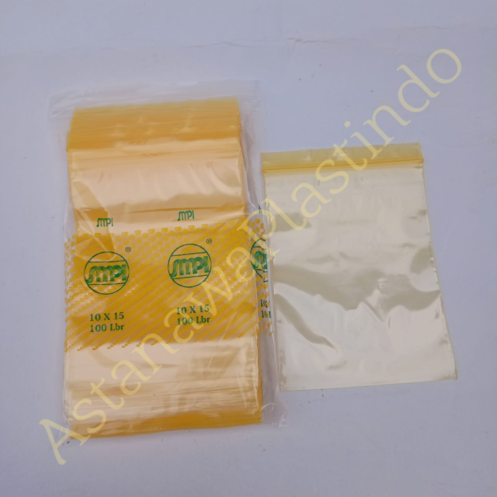 Jual Plastik klip 10x15 Kuning SMPI 10 x 15 cm ziplock zipper 15x10 ...