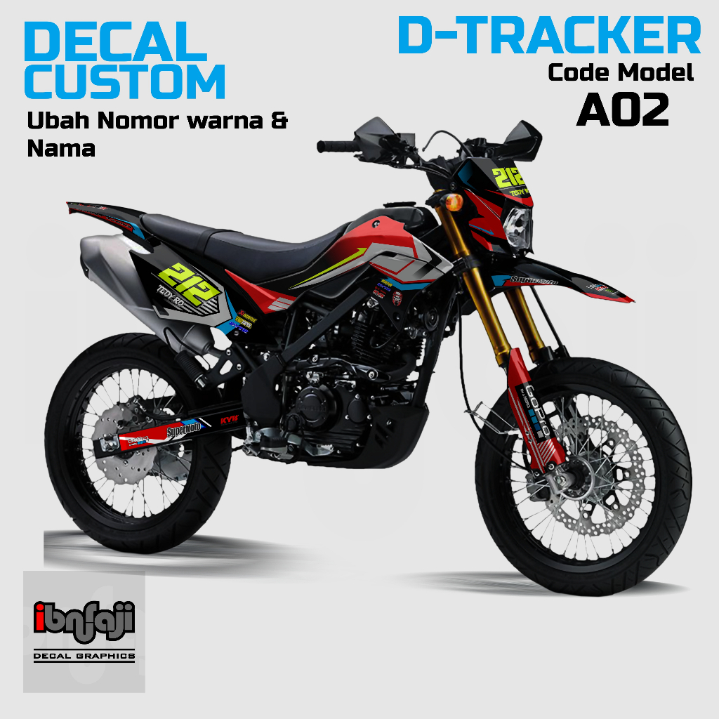 Jual STIKER DECAL DTRACKER FULL BODY DESAIN CUSTOM KODE MODEL A02 ...