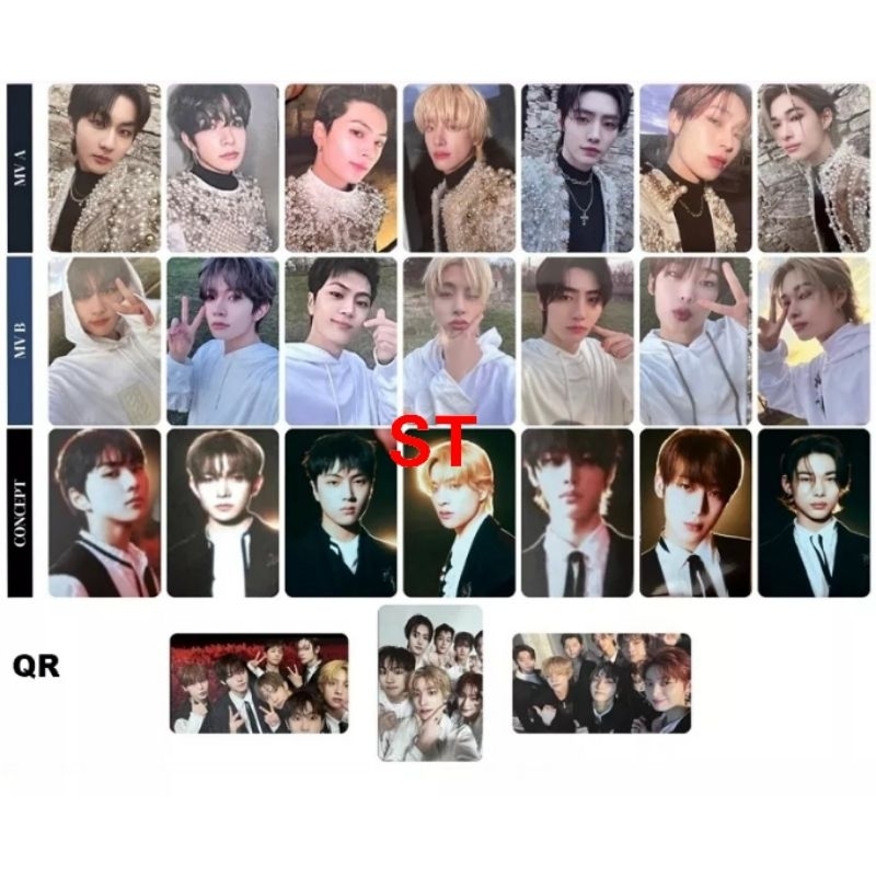 Jual Sharing Photocard Enhypen Dark Blood Weverse Version MV A MV B Concept Group Photo Heesung ...