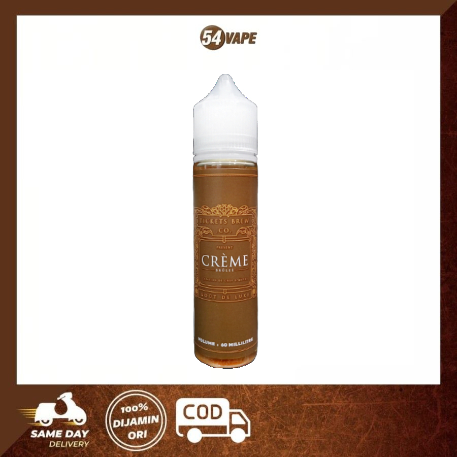 Jual TICKETS CREME BRULEE FREEBASE 60ML | Shopee Indonesia