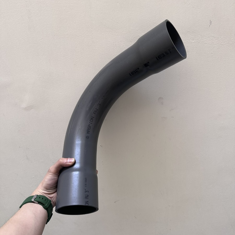 Jual LONG ELBOW 3" inch AW MASPION BOK KENI PANJANG LARGE RADIUS TEBAL ...