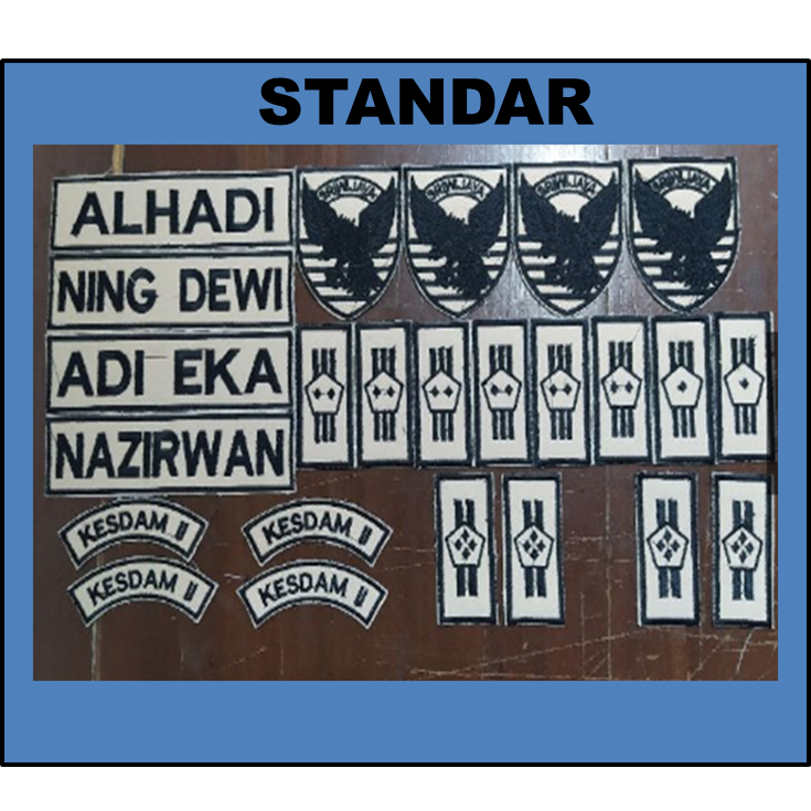 Jual Set bordir Atribut PNS Kemhan | Shopee Indonesia