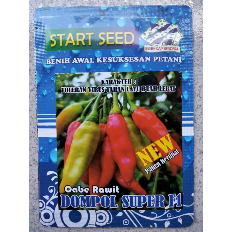 Jual Benih Cabe Rawit DOMPOL SUPER F1 10 Gram Toleran Virus - Bibit ...