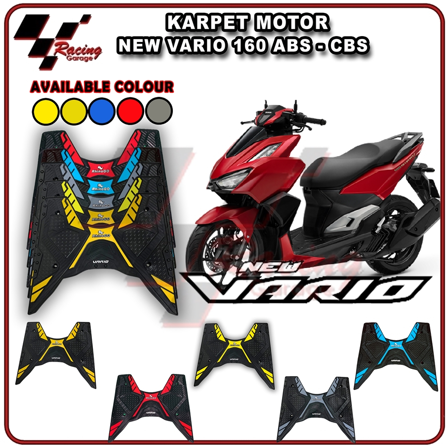 Jual KARPET MOTOR VARIO 160 ABS CBS V160 160CC PIJAKAN ALAS KAKI BORDES KARET PREMIUM MOSCOW ...