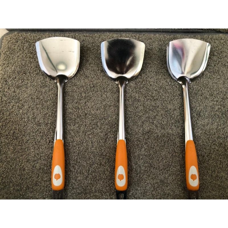 Jual SENDOK GORENG / SPATULA / SUDIP MOTIF GAGANG STAINLESS | Shopee ...