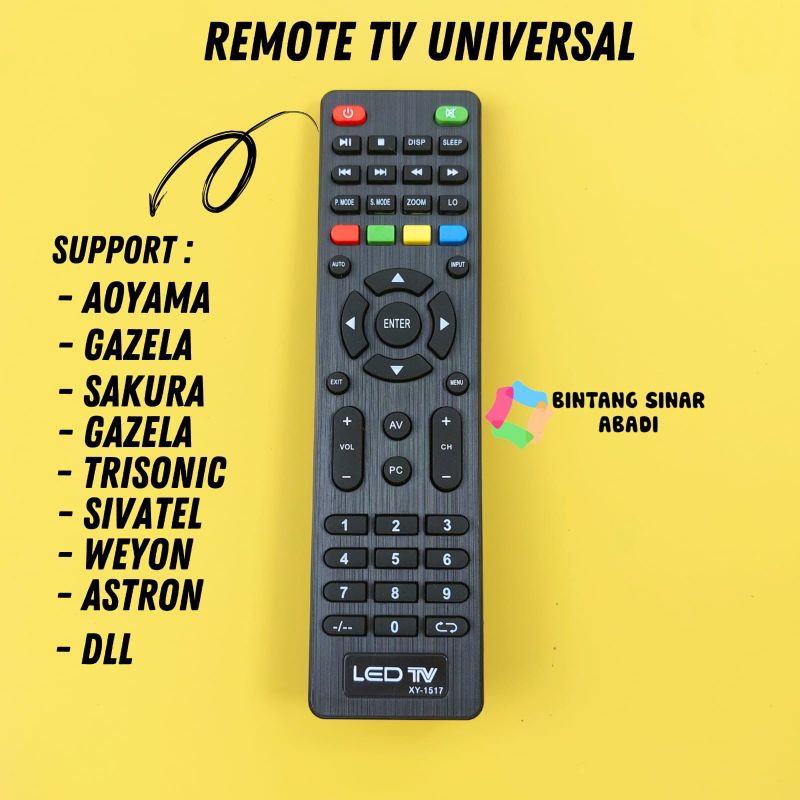 Jual REMOTE TV SAKURA WEYON SIVATEL ANIMAX GAZELA AOYAMA LCD LED TV ...