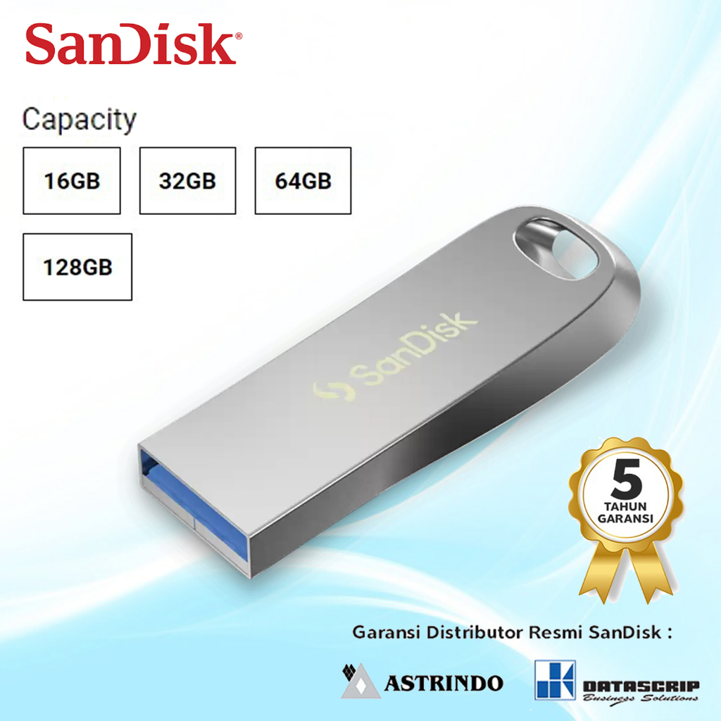 Jual Flashdisk SanDisk 32GB | 64GB | 128GB USB 3.1 Ultra Luxe CZ74 ...