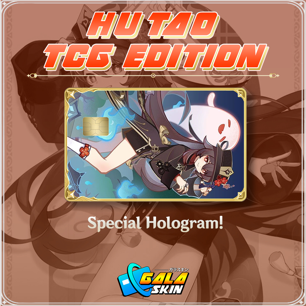 Jual Stiker Sticker Skin Kartu Atm Genshin Impact Hu Tao Yae Miko Xiao ...