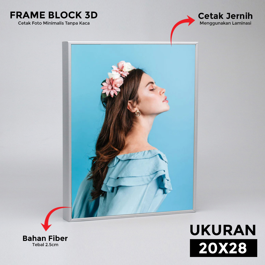 Jual FRAME BLOCK 20x28 CETAK FOTO MINIMALIS MURAH TANPA MINIMAL ORDER ...