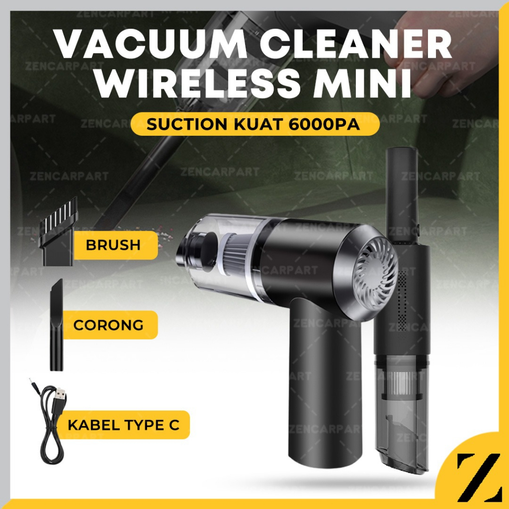 Jual Wireless Vacuum Cleaner Portable Vakum Vacum Debu Mini Mobil Rumah ...