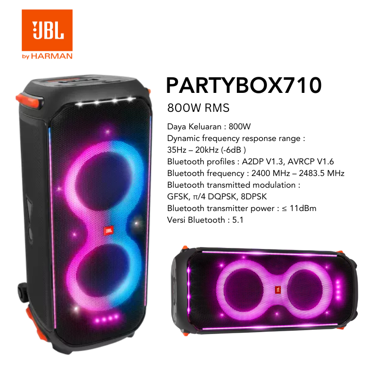 Jual JBL PARTYBOX710 PARTY BOX 710 PARTYBOX 710 PARTYBOX-710 800W RMS | Shopee Indonesia