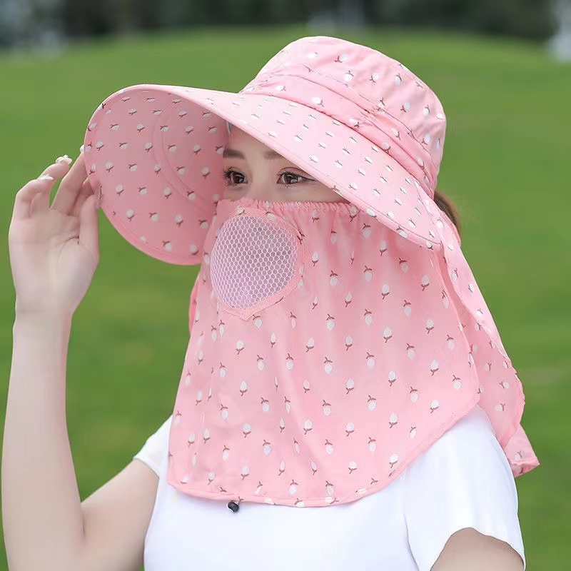 Jual [COD] Topi Musim Panas Wanita Pelindung Sinar Matahari Dengan ...
