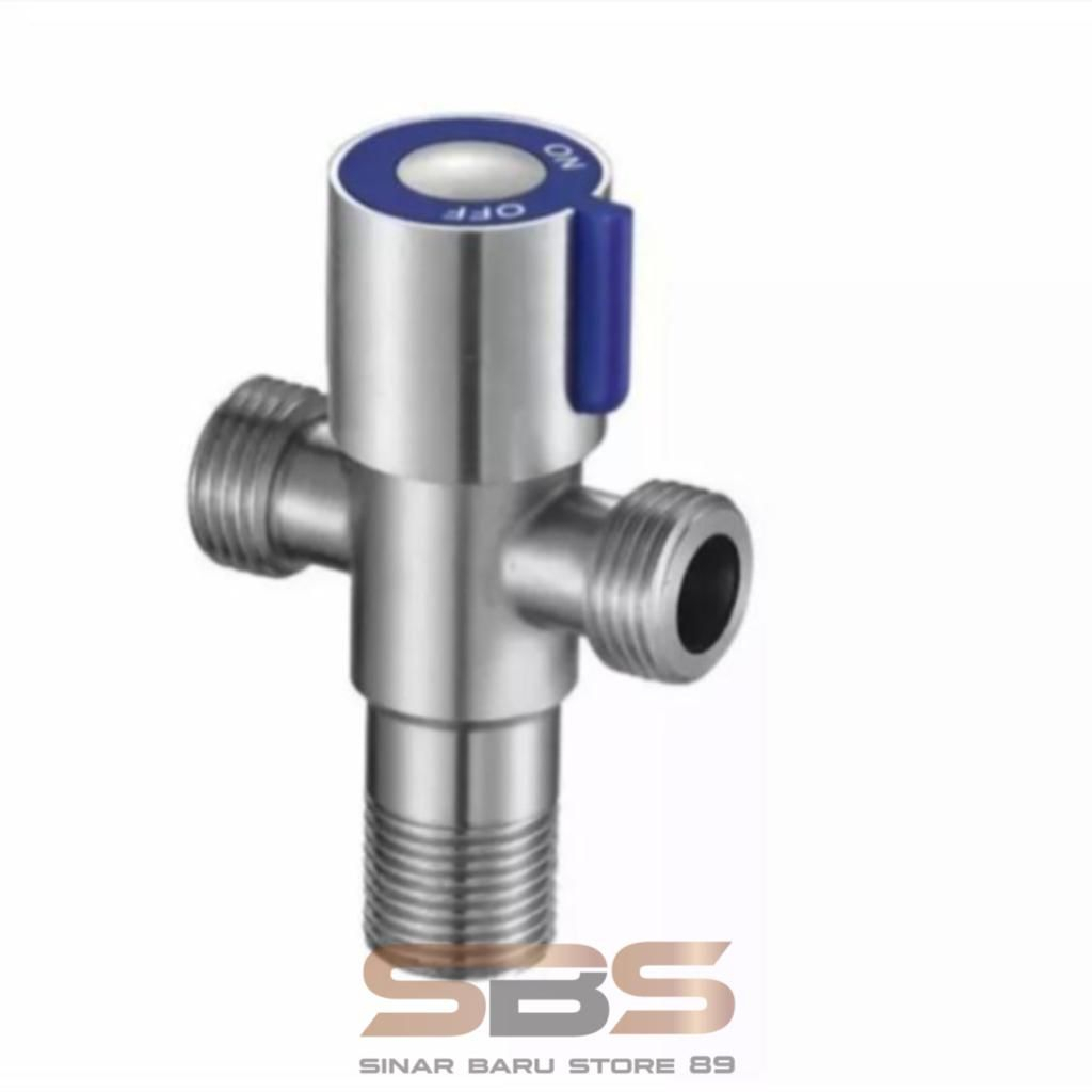 Jual Stop Kran Cabang Double T 1/2 inch Bahan Stainles | Shopee Indonesia