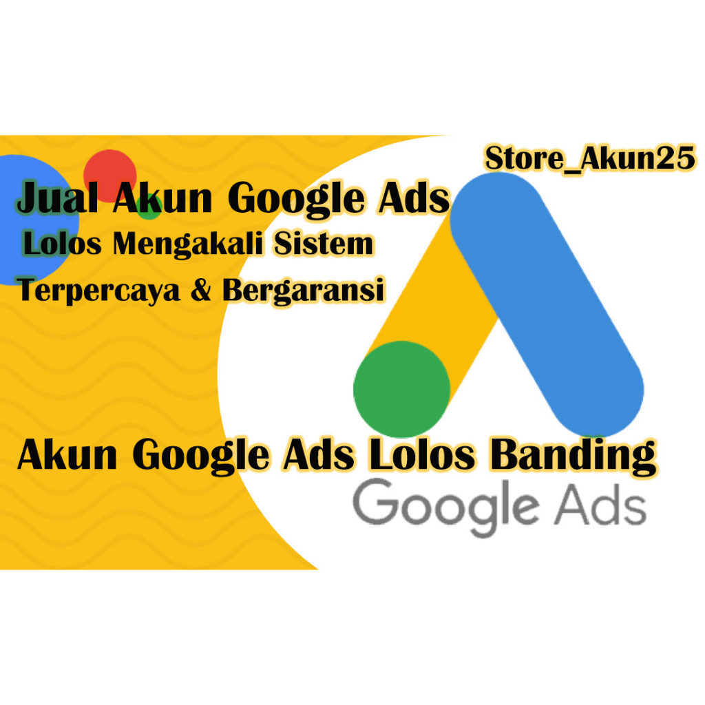 Jual Akun Google Ads Adwords -Lolos Banding | Shopee Indonesia