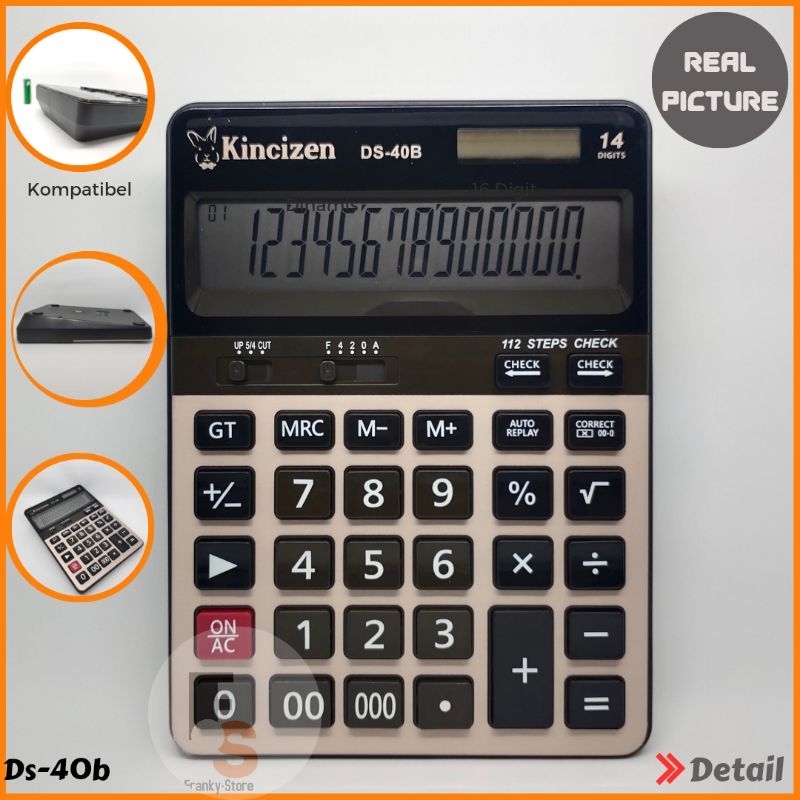 Jual Kalkulator Dagang Dekstop 14 Digit Ukuran Layar Jumbo Besar Big ...