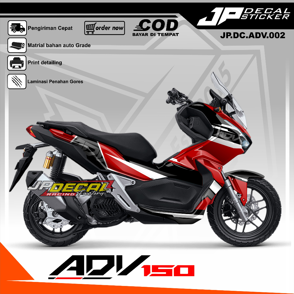 Jual Stiker Decal ADV 150 Full body - Dekal Sticker Motor Honda ADV 150 ...