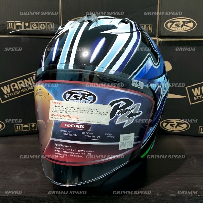 Jual HELM TSR RAM 4 NAKANO SHURIKEN GREEN | Shopee Indonesia