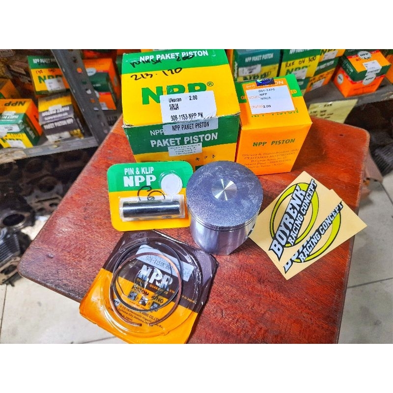 Jual PISTON KIT SEHER SEKER NINJA 2TAX OVERSIZE STD/50/100/150/200 NPP ...