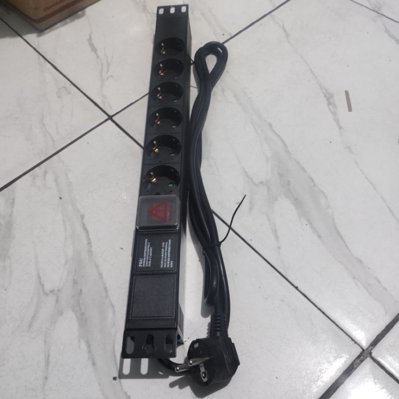 Jual PDU 6 SOCKET 16A GERMANY OUTLET STOP KONTAK RACK SERVER | Shopee ...