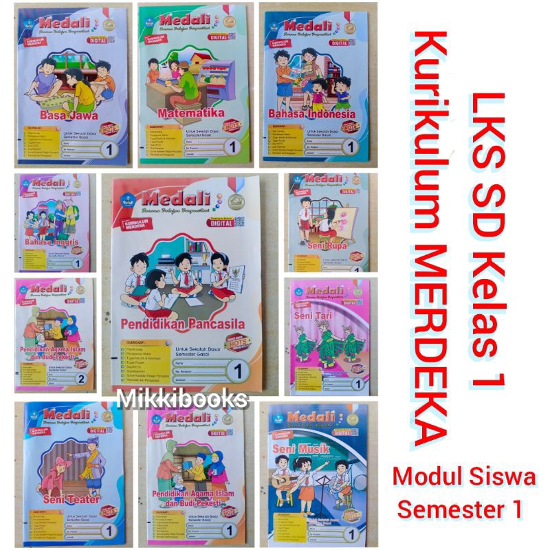 Jual LKS SD Kelas 1 Kurikulum Merdeka KUMER K21 Terbaru semester 1 LKS ...