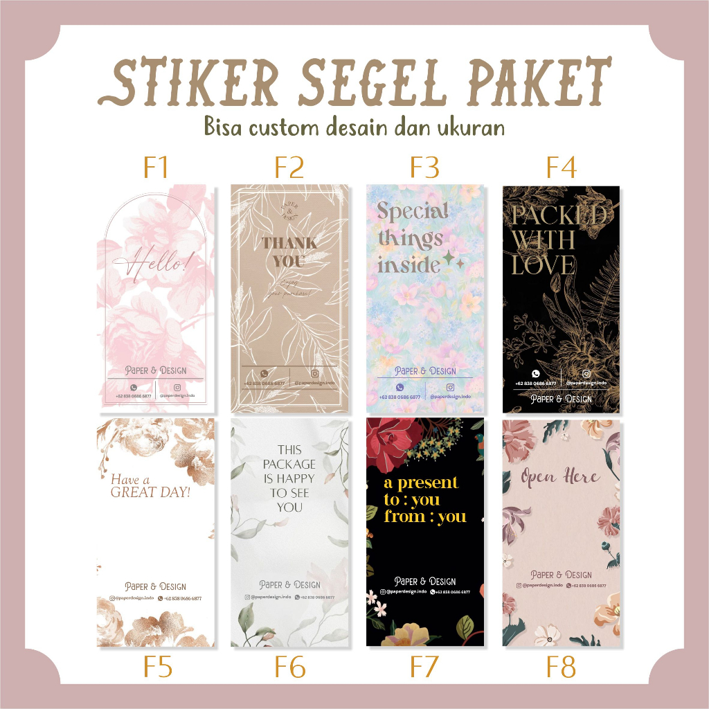 Jual Stiker Segel | Sticker Label Barang | Sticker Label Product ...