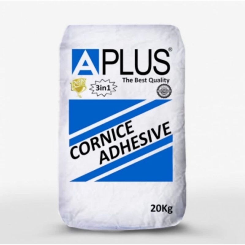 Jual Cornice Aplus 20 kg. Compound gipsum. kompon. Dempul plafon. Lem ...