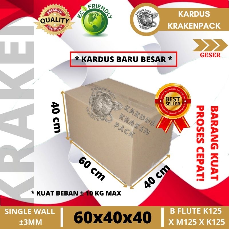 Jual KARDUS PACKING 60x40x40 DUS PACKING KARTON BOX BESAR BARU COKLAT ...