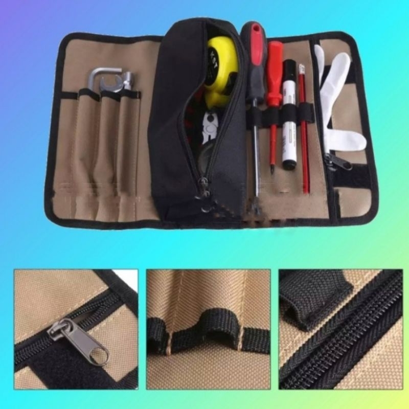 Jual toolkit set tas obeng kunci perkakas alat tukang bengkel | Shopee ...