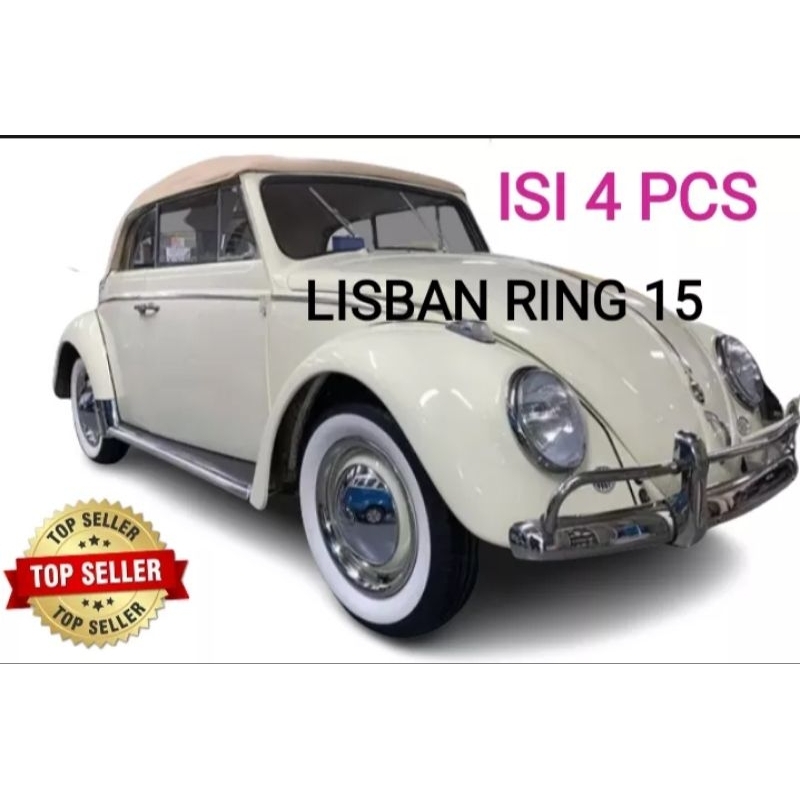 Jual list ban mobil atlas R15 white wall putih polos(1seat) | Shopee ...