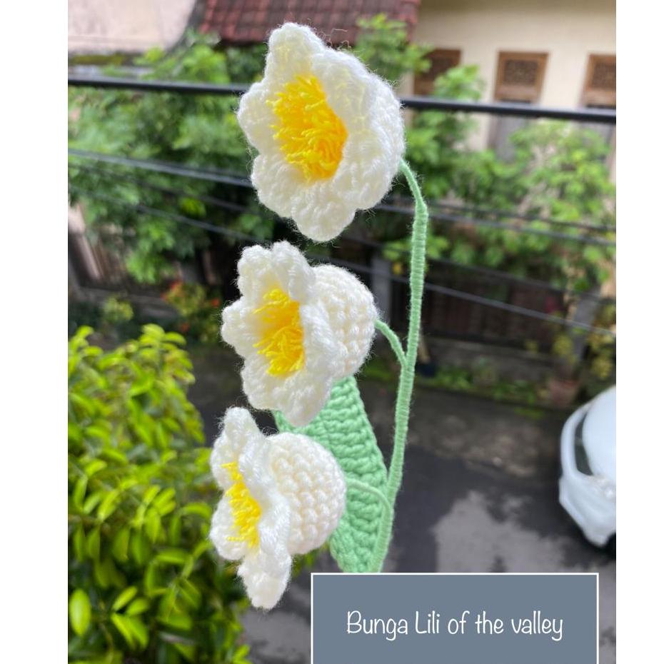 Jual Bunga rajut pertangkai/ Crochet flower/ buket bunga/ buket/ kado ...