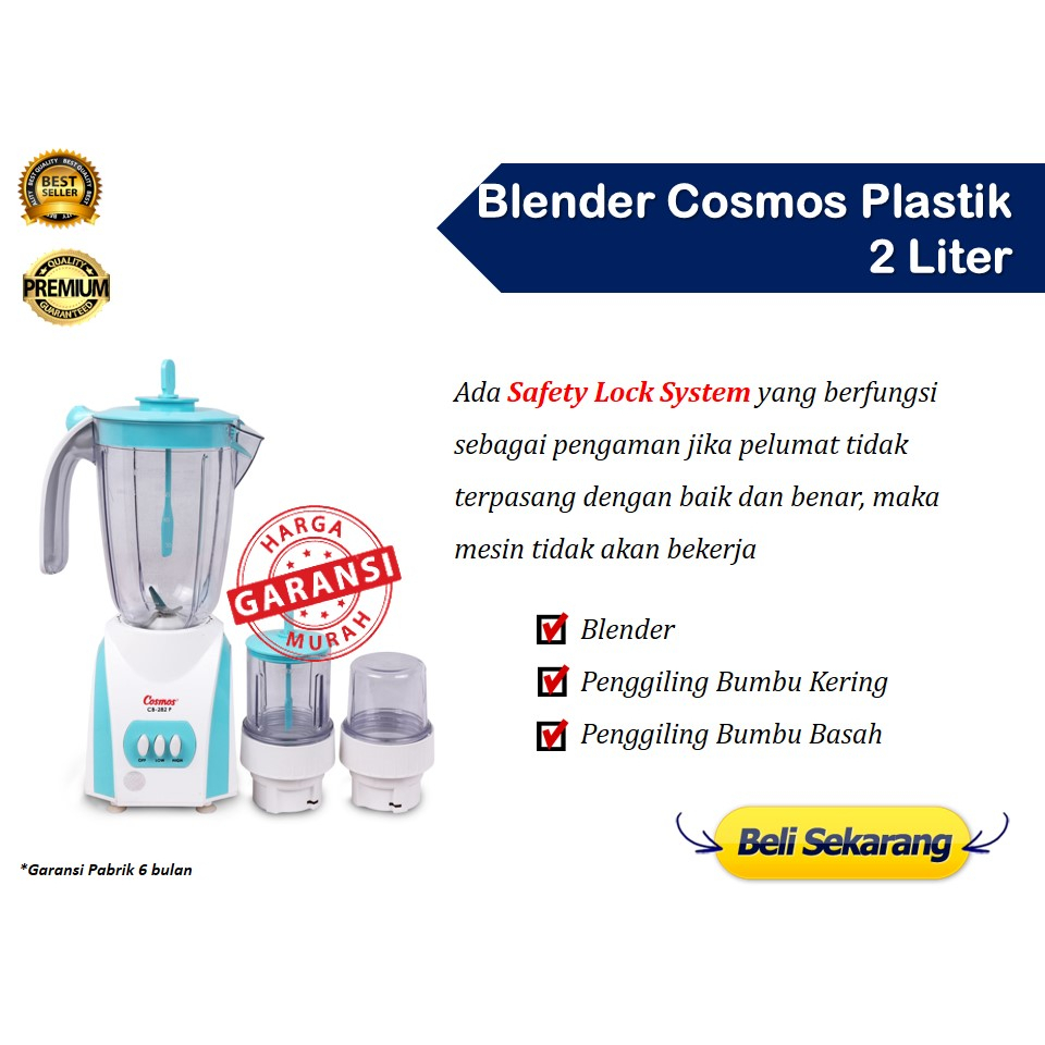 Jual Blender Cosmos CB 282 P Warna Biru Blender Cosmos Kecil Untuk ...