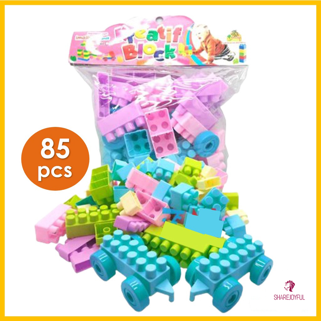 Jual MAINAN Block Balok Besar 96 PCS Mainan Blok Anak Edukasi Balok ...