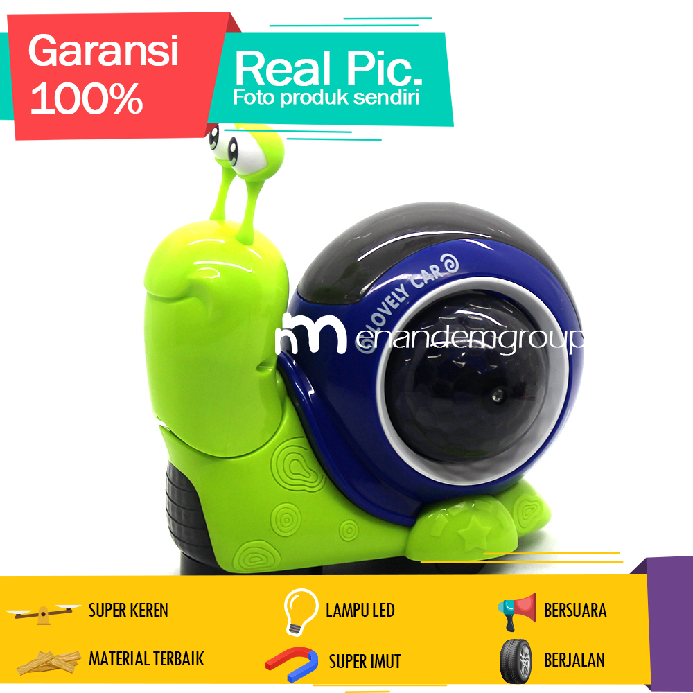 Jual Mainan Edukasi Anak Hewan Animal Siput Keong Hermit Snail Run Fast ...